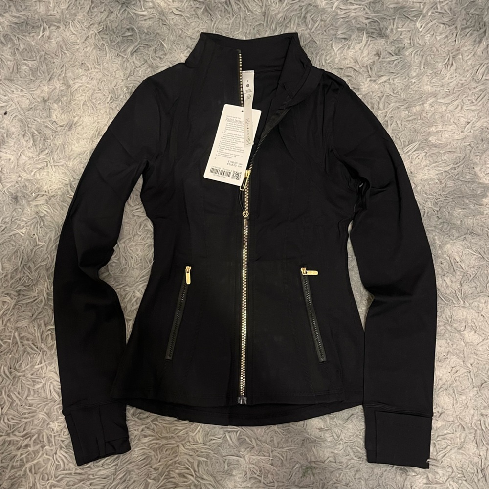 Lululemon Black And Gold Define Jacket - Gem